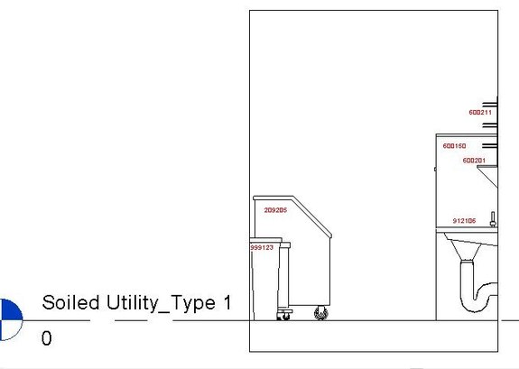 Soiled Utility_Type I Revit Model Revit Families - bim1modeler. All ...