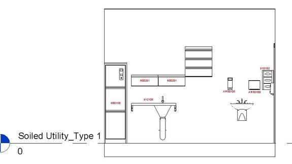Soiled Utility_Type I Revit Model Revit Families - bim1modeler. All ...