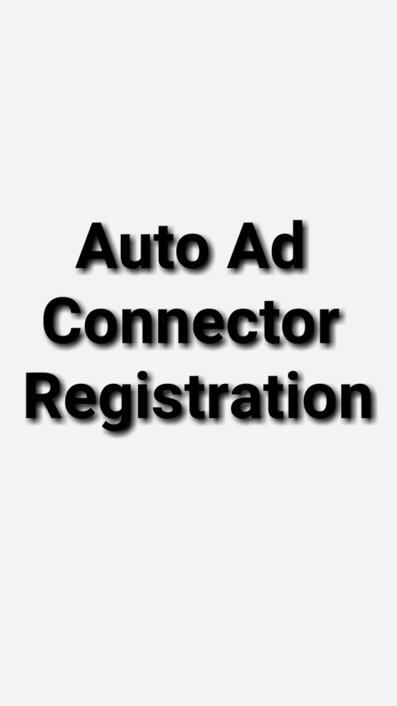 Auto Ad Connector Registration - Auto Ad Connector . Are you looking ...