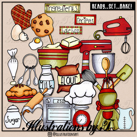 Ready, Set, Bake! - Illustrations by T.. These images are for PERSONAL ...