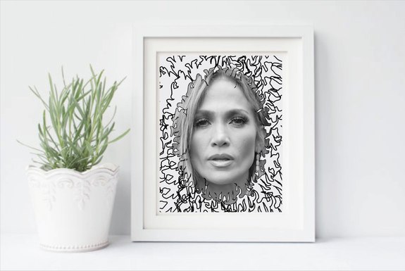Jennifer Lopez - Celebrity - Genuine Art Co.. Printable, Home Decor ...