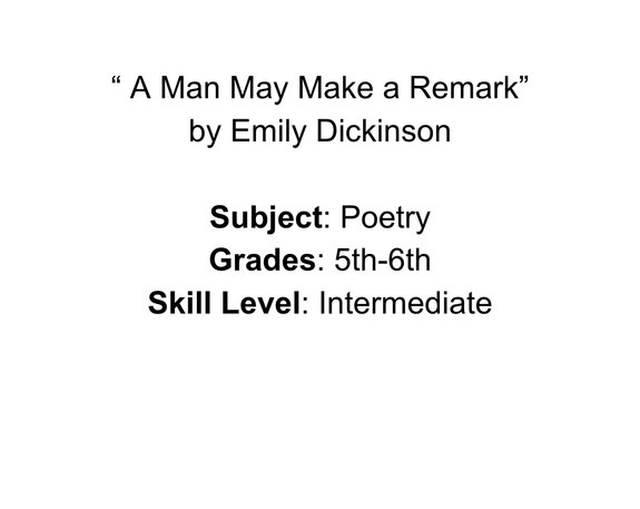 Poem: “A Man May Make a Remark” - rpmoftexas. Subject: Poetry (“A Man ...
