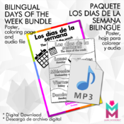 Spanish Days of the week - Bundle - MariaMonserrat Store. You will ...
