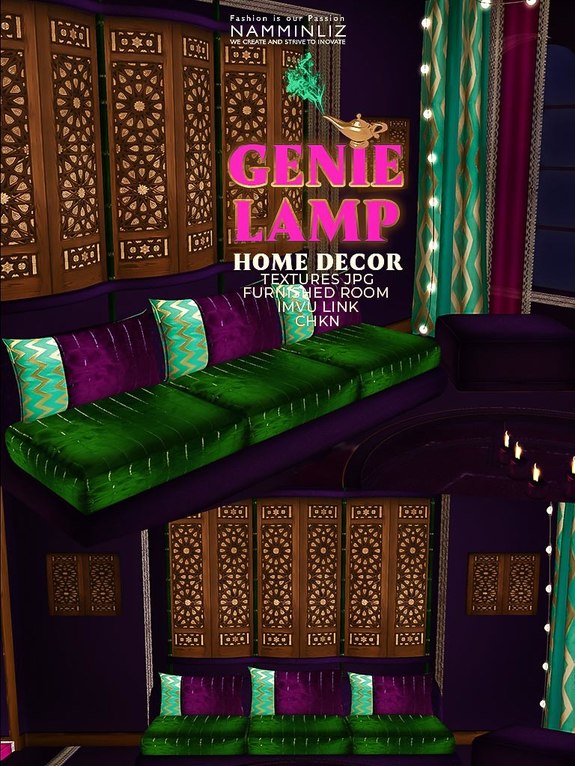 Genie in the Lamp Home decor 25Textures JPG Furnished CHKN ( imvu link ...