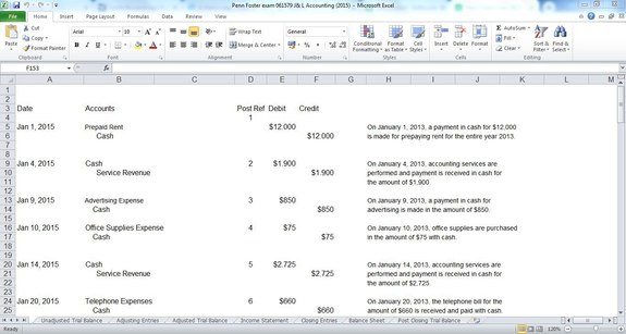 (Solved) Solution Penn Foster 06155200 Graded Project J & L Accounting ...
