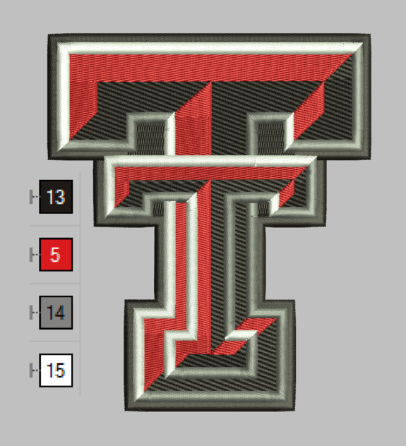 Texas Tech TT Embroidery Design Instant Download 5 Sizes 9 Formats ...