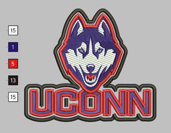 Uconn Husky Embroidery Design instant Download 3 Sizes 9 Formats ...