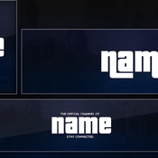 Blue Banner Gaming Template - irazer. Gaming Banner Template Style ...