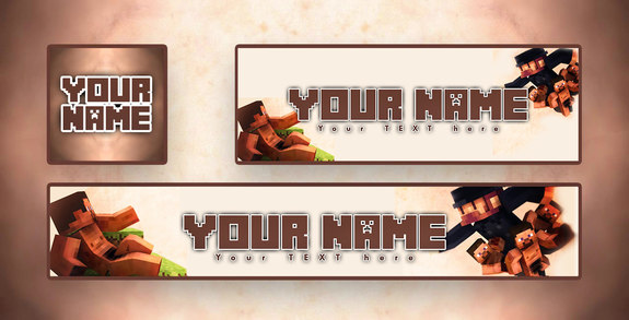 Minecraft Banner Gaming Template Irazer Gaming Banner Template Style 