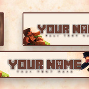 Minecraft Banner Gaming Template - irazer. Gaming Banner Template Style ...