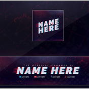 Purple Banner Gaming Template - irazer. Gaming Banner Template Style ...