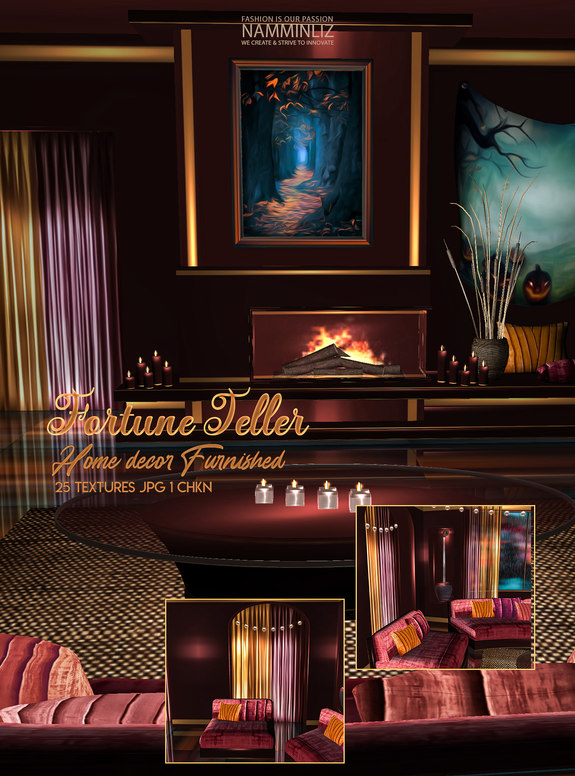 Fortune Teller Home Decor Furnished 26 Textures JPG 1 CHKN (imvu link ...