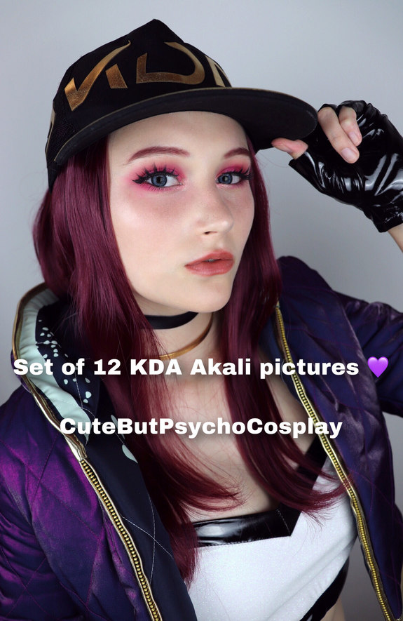 Set of 12 KDA Akali pictures - Cute But Psycho Cosp. In this set you ...