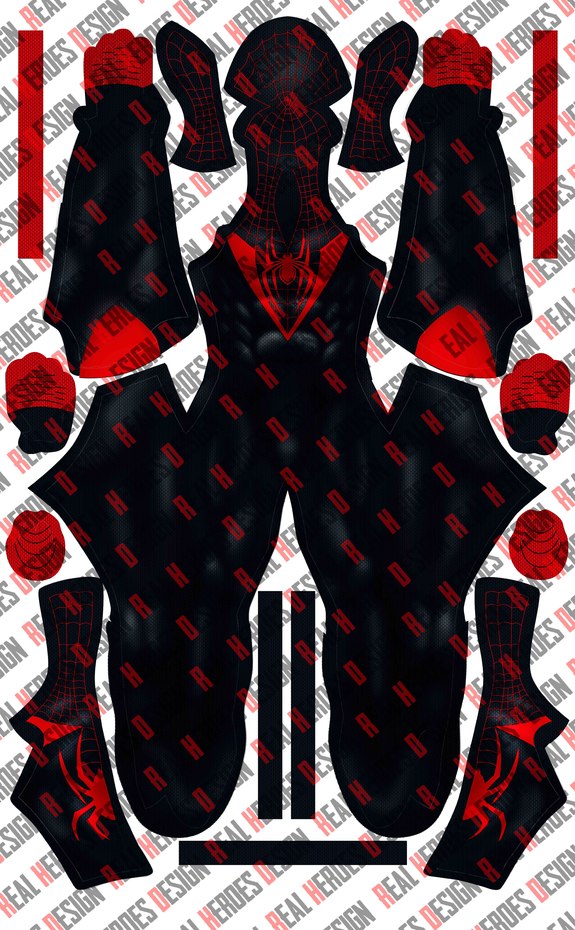 Ultimate Spider-Man Pattern Suit - Real Heroes Design. Dye Sublimation ...