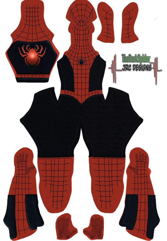 Alex Rosss The Marvels Spider-Man suit pattern - TheDarkSpider_. NOTCE ...