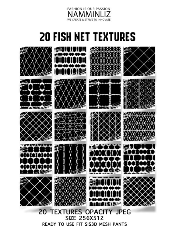 20 Fishnet Opacity Textures JPG 256X512 - namminliz. Add these New ...