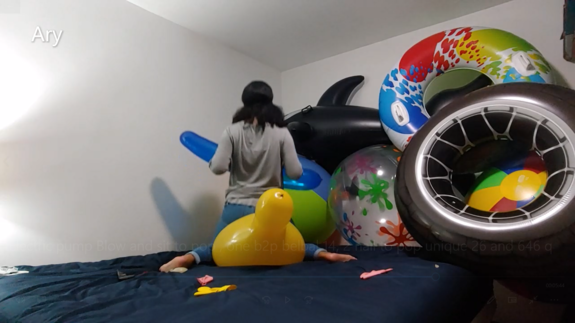 Sit to pop Balloons!! Ary - julielooner. On this video Ary blow by ...