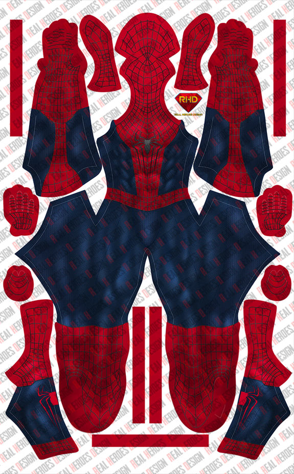 TASM2 Cosplay Pattern V4 - Real Heroes Design. Dye Sublimation pattern ...