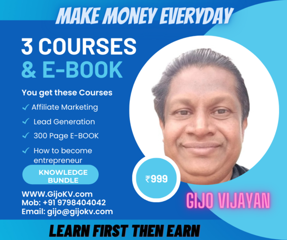 Affiliate Course Bundle - 3 Courses and a 300 Page E-Book - Gijo ...