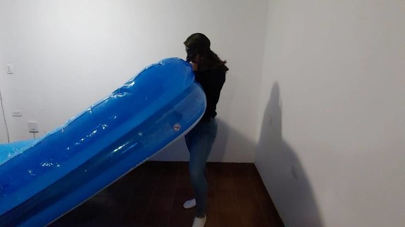 Blowing up inflatable pool by Ary!! - julielooner. In this video Ary ...