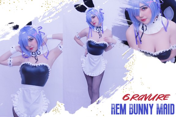 [ HD GRAVURE] Rem Bunny suit Maid - misamadoka. This set include 32 HD Photos (spicy ????)