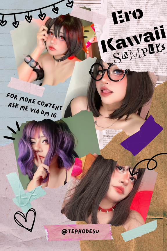 EroKawaii Samples - Tepho Desu Cosplay. Photoset con algunos ejemplos de lo que veras en la cuenta